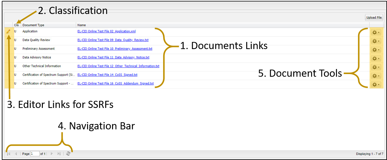 Documents Page: Navigation and Layout