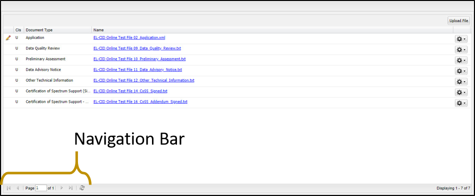 Documents Page: Navigation and Layout