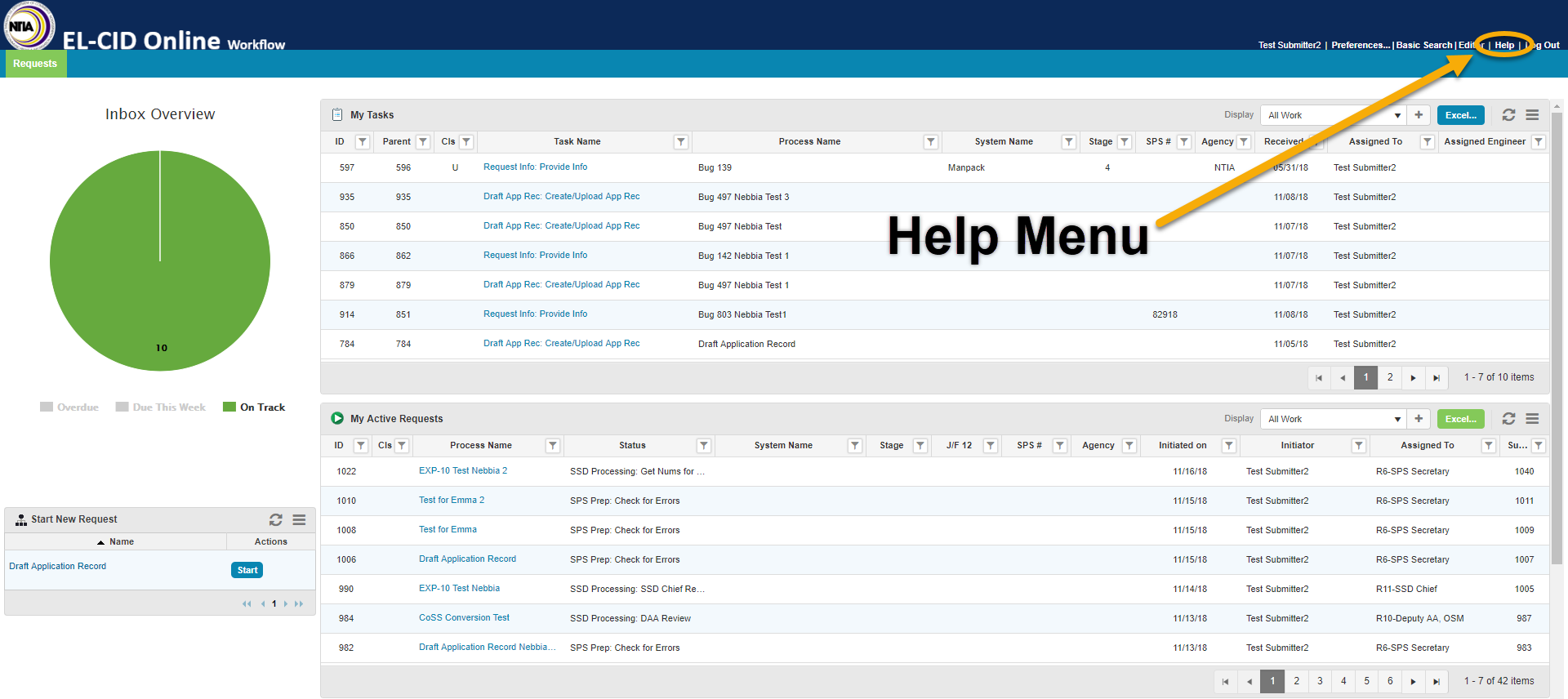 Accessing Online Help